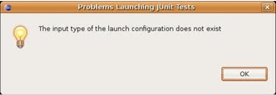 Problems Occurred Launching Junit Tests
